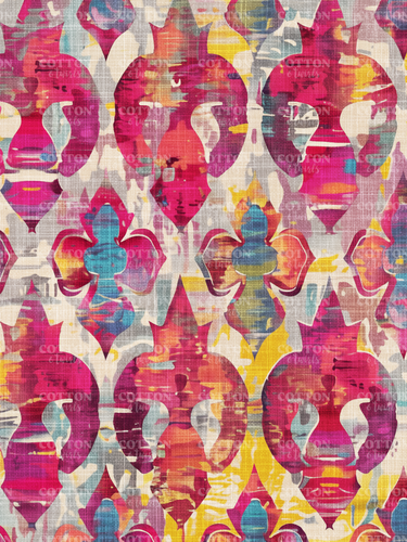 Cotton and Twirls | Custom Digital Printed Fabric Design Pre-Order